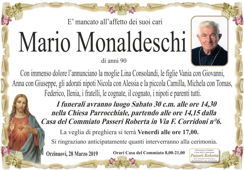manifesto Monaldeschi - Onoranze Funebri Passeri